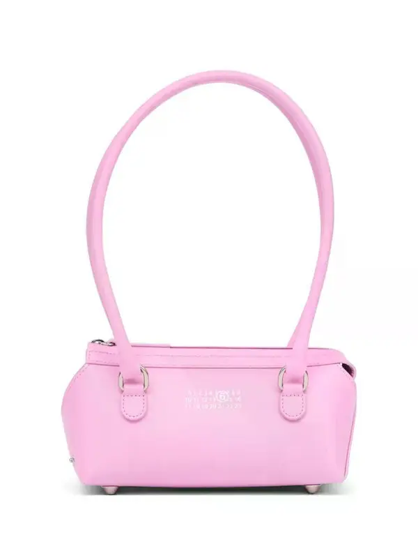 MAISON MARGIELA Mini Bauletto J Zip Leather Shoulder Bag - Pink