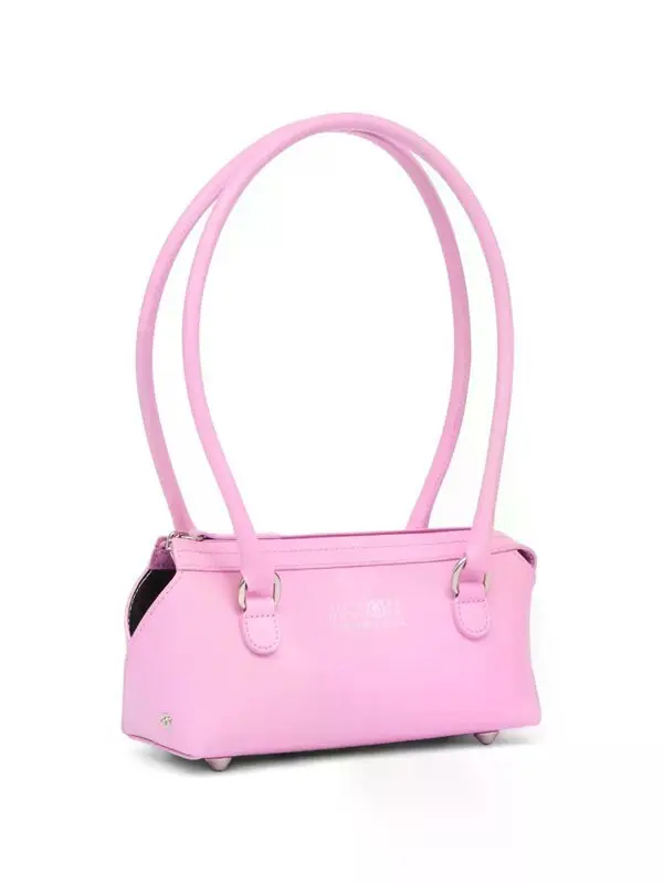 MAISON MARGIELA Mini Bauletto J Zip Leather Shoulder Bag - Pink
