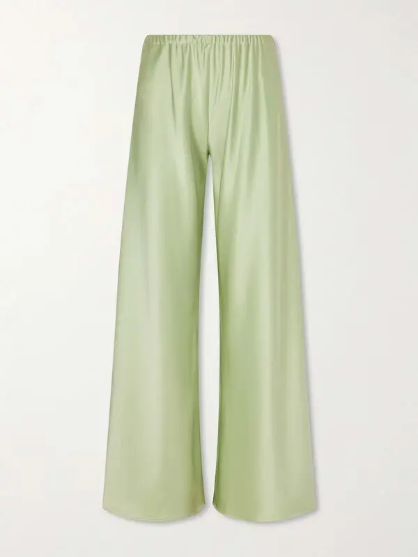 LA LIGNE Colby Satin Wide-leg Pants