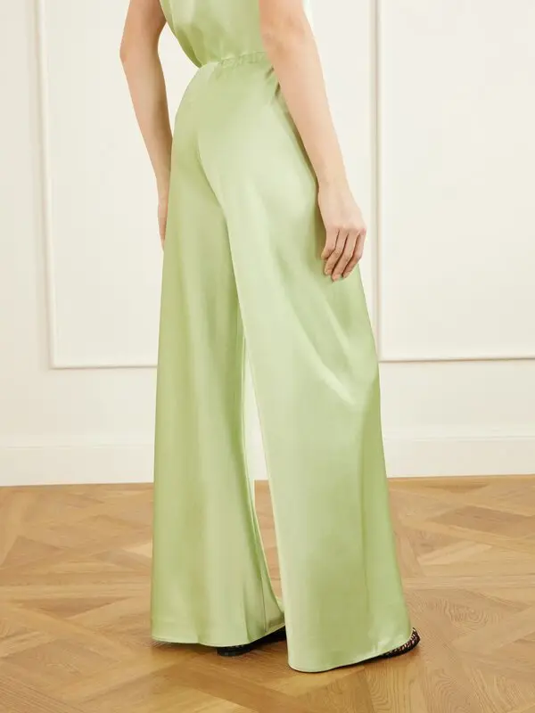 LA LIGNE Colby Satin Wide-leg Pants