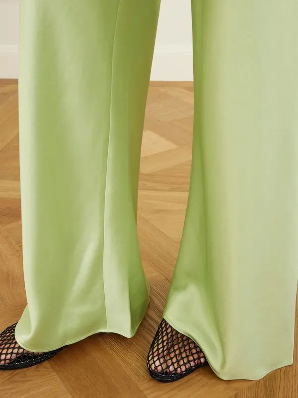 LA LIGNE Colby Satin Wide-leg Pants