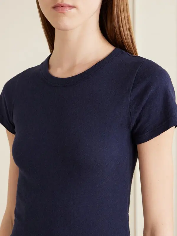 LESET Laura Cotton-jersey T-shirt - Blue