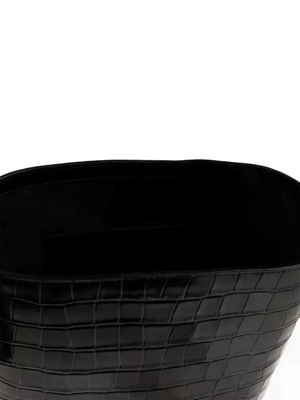 SAMSOE SAMSOE Saelmegade Crocodile-effect Leather Tote Bag
