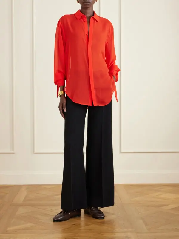THE FRANKIE SHOP Verline Chiffon Shirt