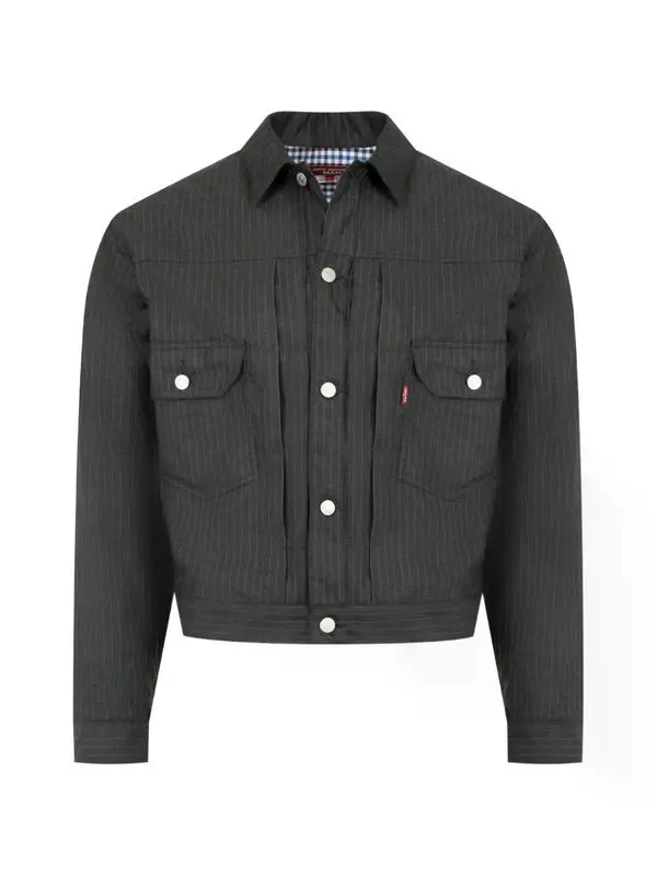 Junya Watanabe X Levi's Pinstripe Overshirt - Black