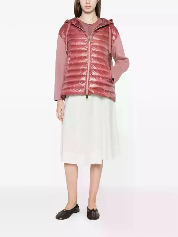Herno Hooded Zipped Jacket - Pink