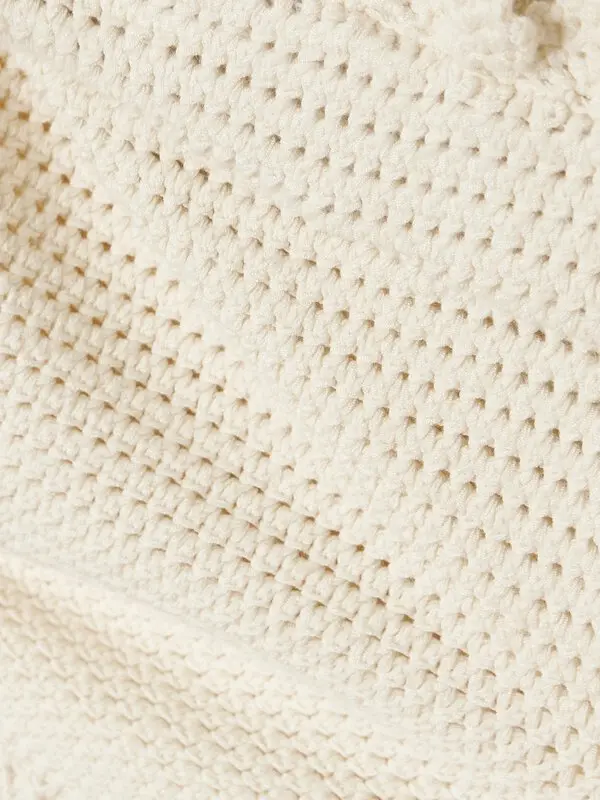 Posse Dylan Crocheted Shorts - Neutrals