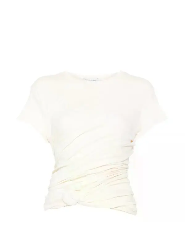 Magda Butrym Knot-detail T-shirt - Neutrals