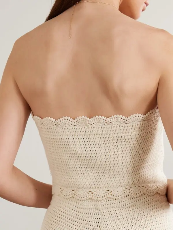 Posse Dylan Cropped Strapless Top