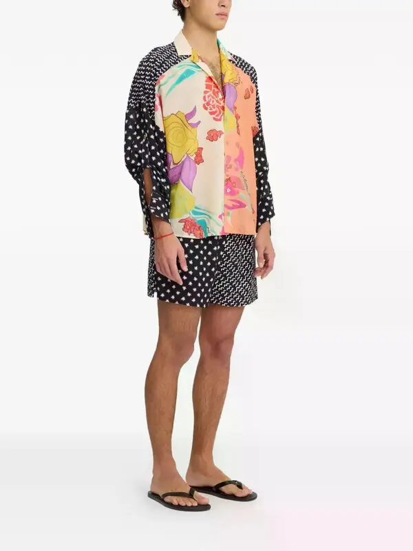 DONDE ESTEBAN Floral Print Long-sleeve Shirt