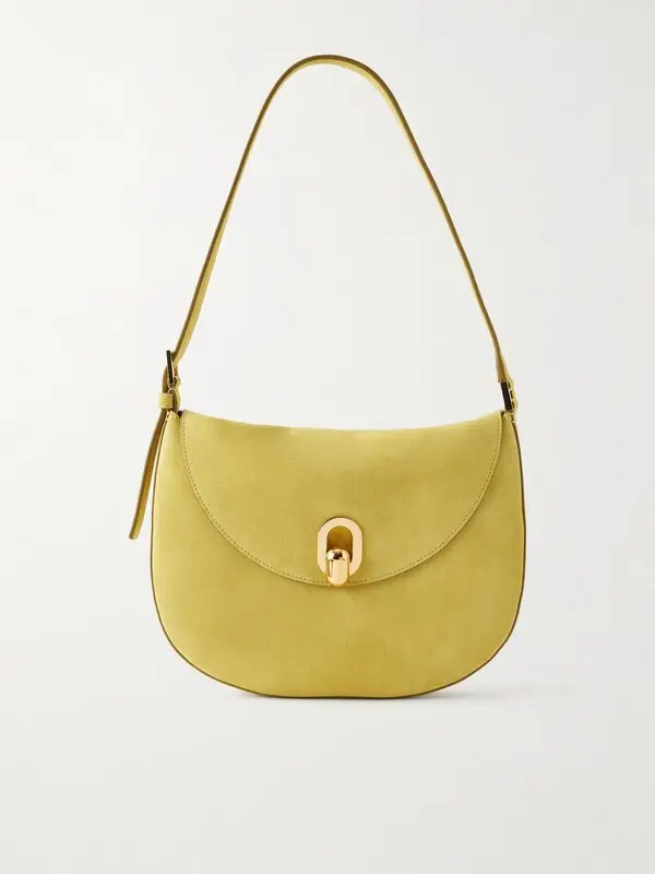Savette Tondo Small Suede Shoulder Bag