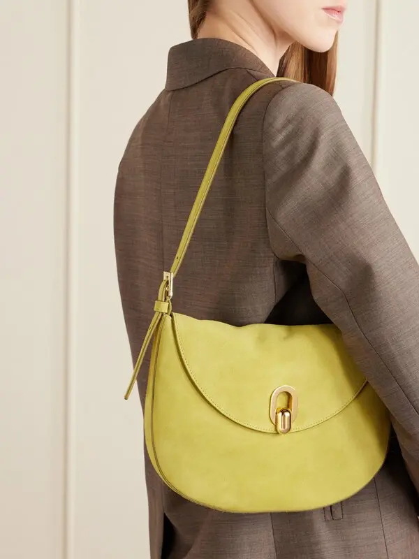 Savette Tondo Small Suede Shoulder Bag