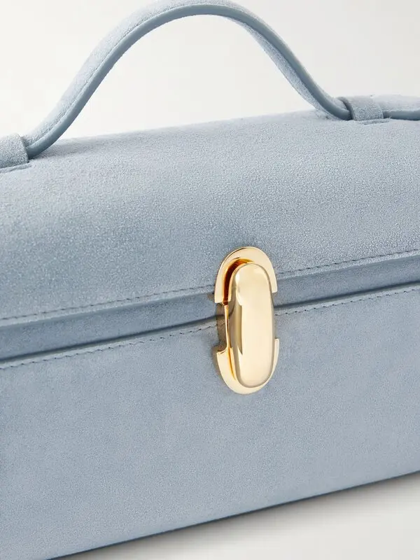 Savette Symmetry Pochette Suede Tote - Blue