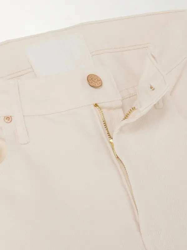 MOTHER The Lemon Twist High-rise Wide-leg Jeans - Neutrals