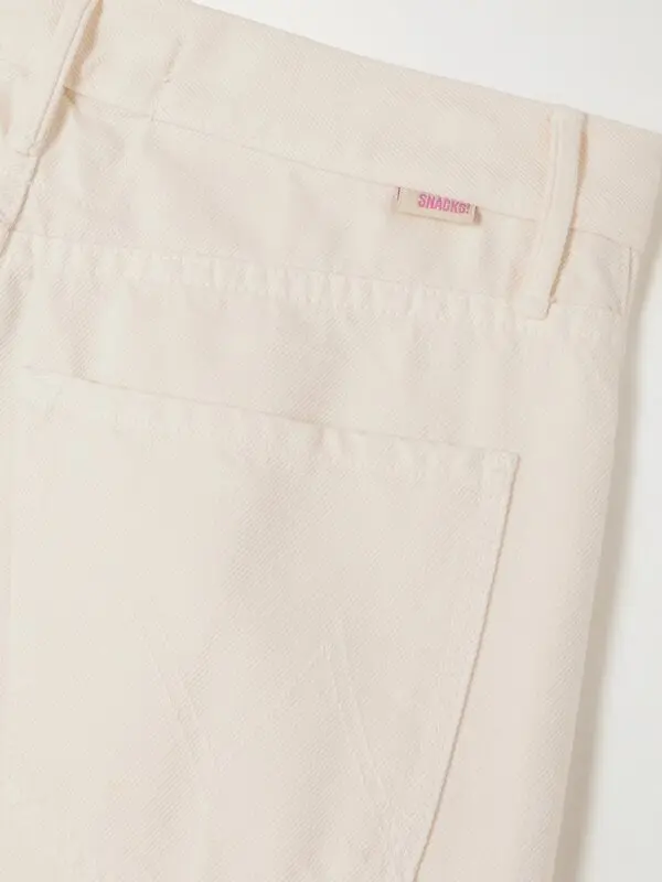 MOTHER The Lemon Twist High-rise Wide-leg Jeans - Neutrals