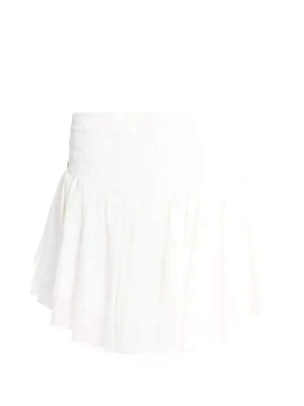 DONDE ESTEBAN Ruffled Mini Skirt - White