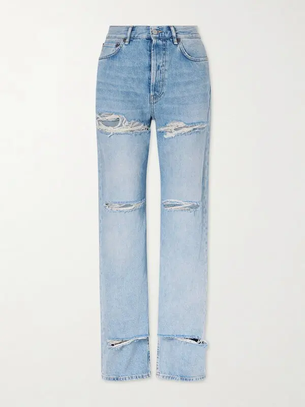 Acne Studios Straight-leg Distressed Jeans