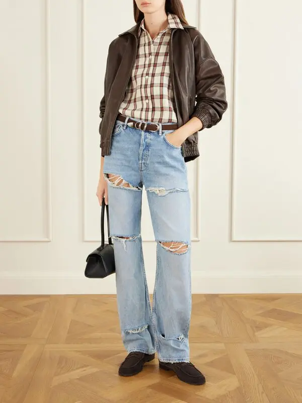 Acne Studios Straight-leg Distressed Jeans