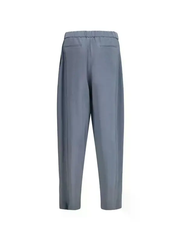 Giorgio Armani Wide-leg Tailored Trousers - Grey