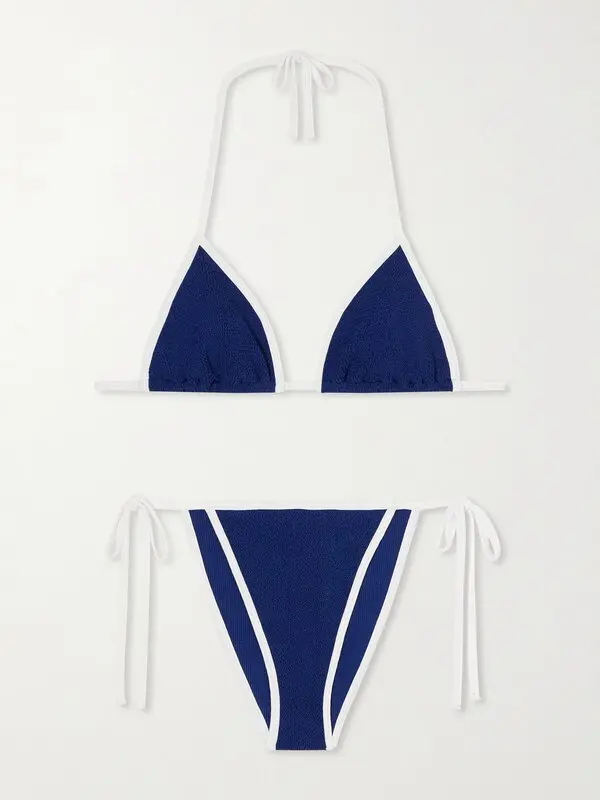 Hunza G Gina Original Crinkle™ Bikini - Blue