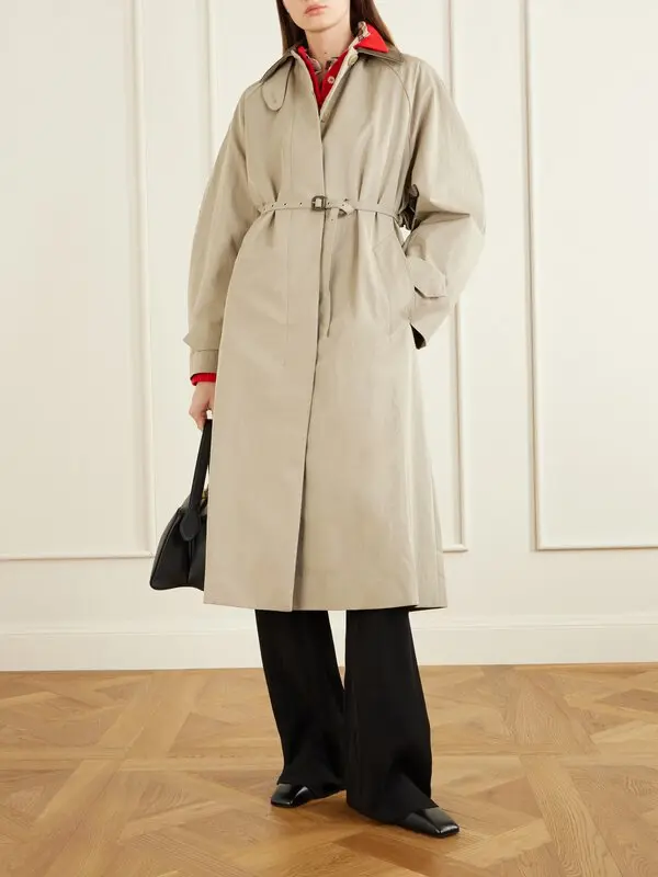 Acne Studios Belted Cotton-blend Trench Coat - Neutrals