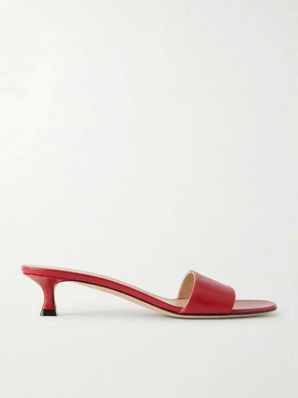 THE ROW Combo Slide Two Leather Sandals