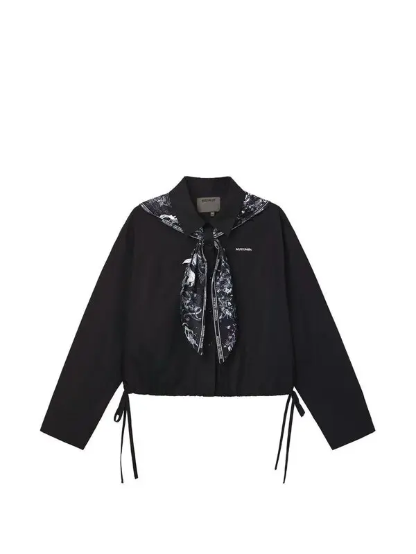 MUSIUM DIV. Printed Scarf Cotton Jacket
