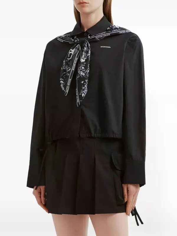 MUSIUM DIV. Printed Scarf Cotton Jacket