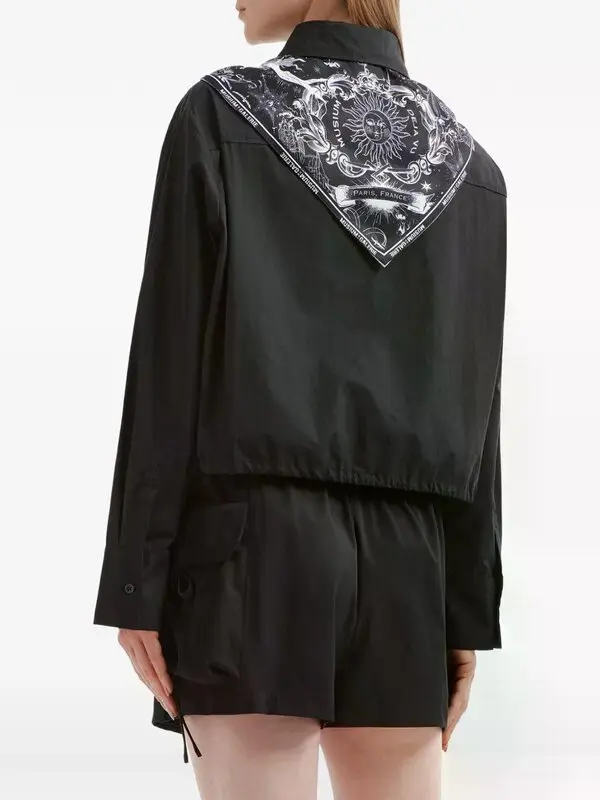 MUSIUM DIV. Printed Scarf Cotton Jacket