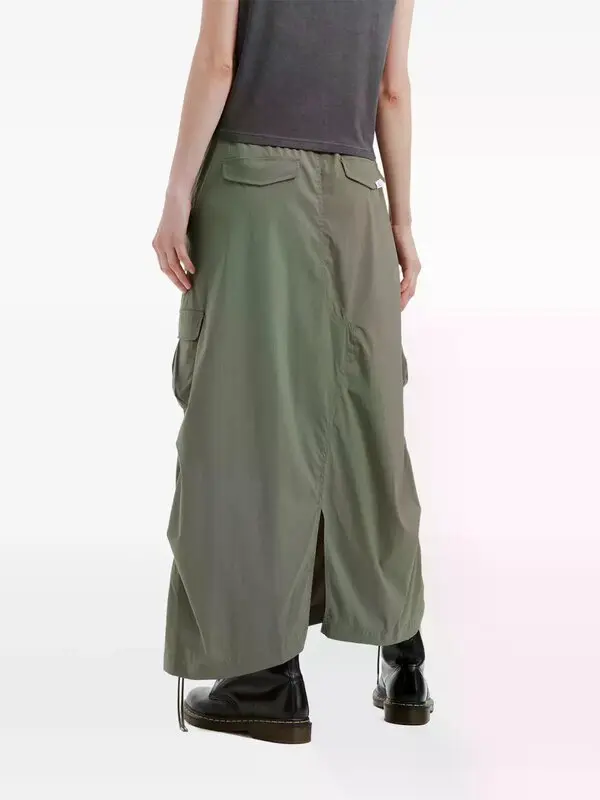Izzue Cargo Drawstring Skirt - Green
