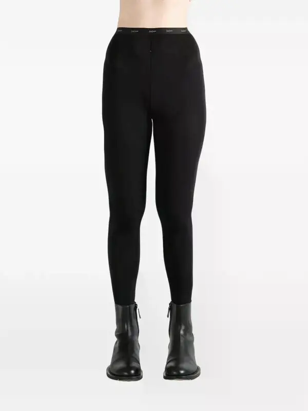 Yohji Yamamoto Logo Waistband Leggings