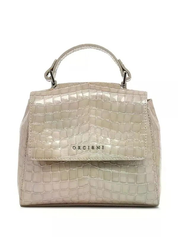 Orciani Xs Sveva Cocco Glow Tote Bag - Neutrals
