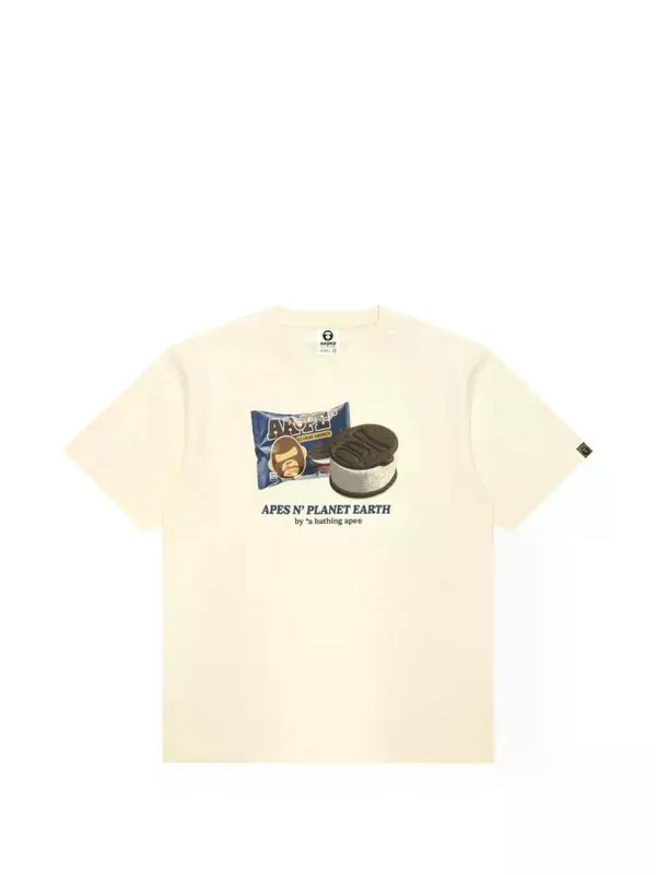 AAPE BY *A BATHING APE Ice-cream Graphic T-shirt - Neutrals