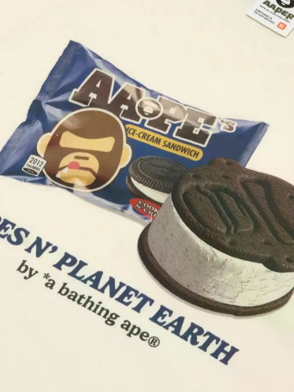 AAPE BY *A BATHING APE Ice-cream Graphic T-shirt - Neutrals