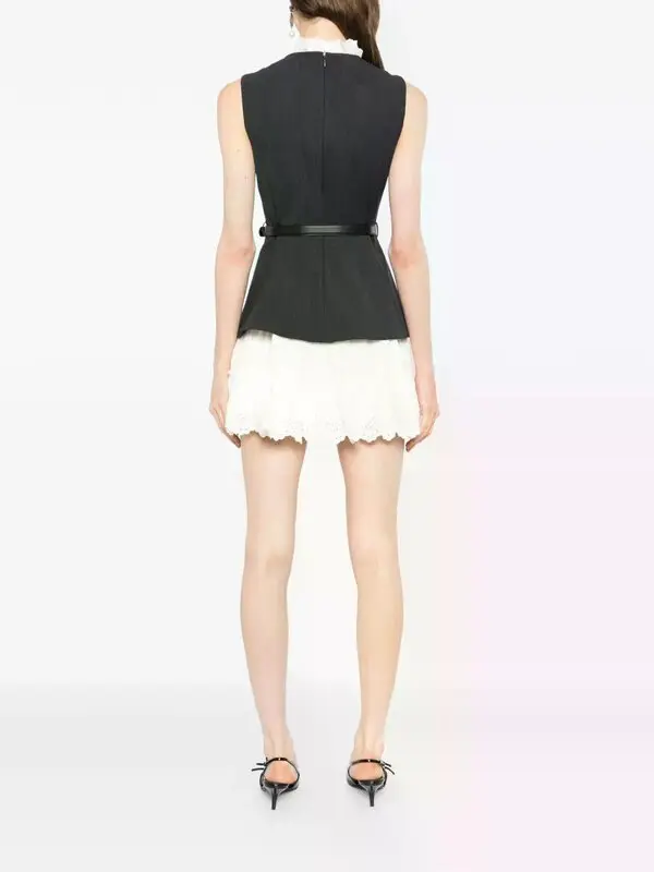 SELF-PORTRAIT Belted Mini Dress