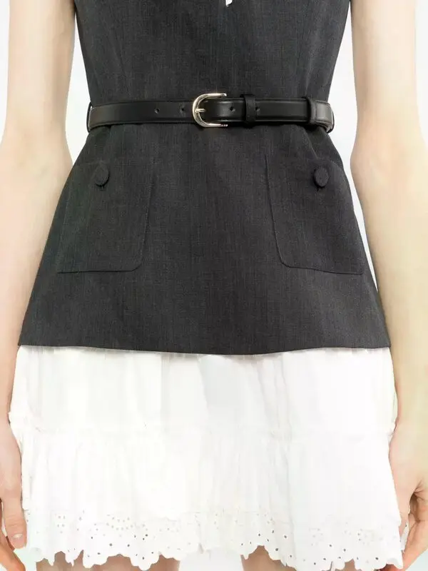 SELF-PORTRAIT Belted Mini Dress
