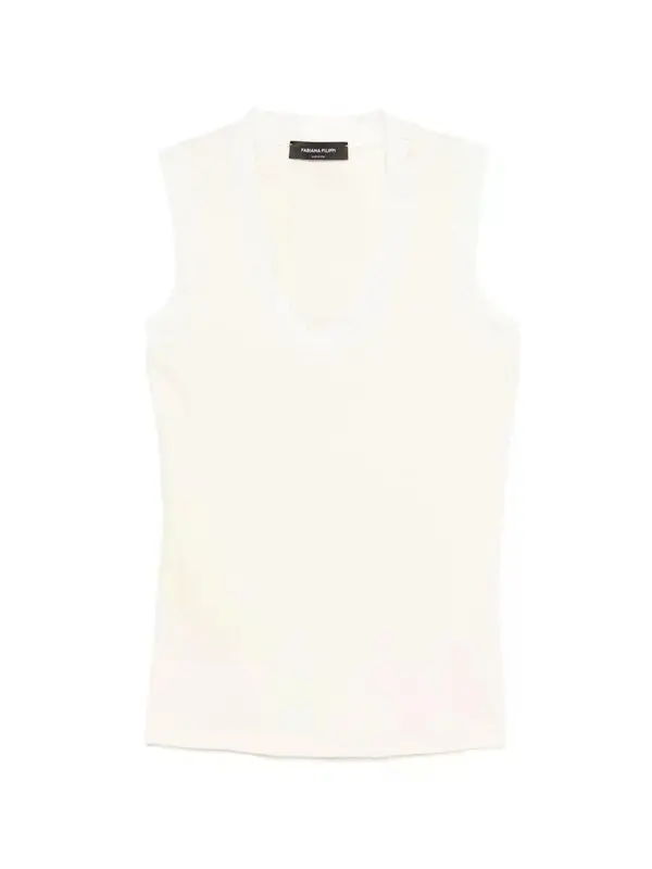 Fabiana Filippi Round-neck Top - Neutrals