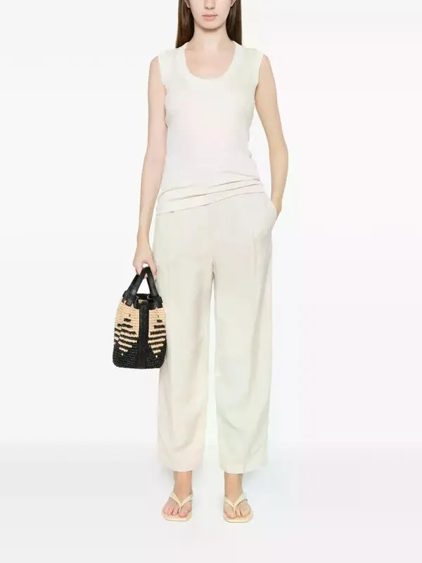 Fabiana Filippi Round-neck Top - Neutrals