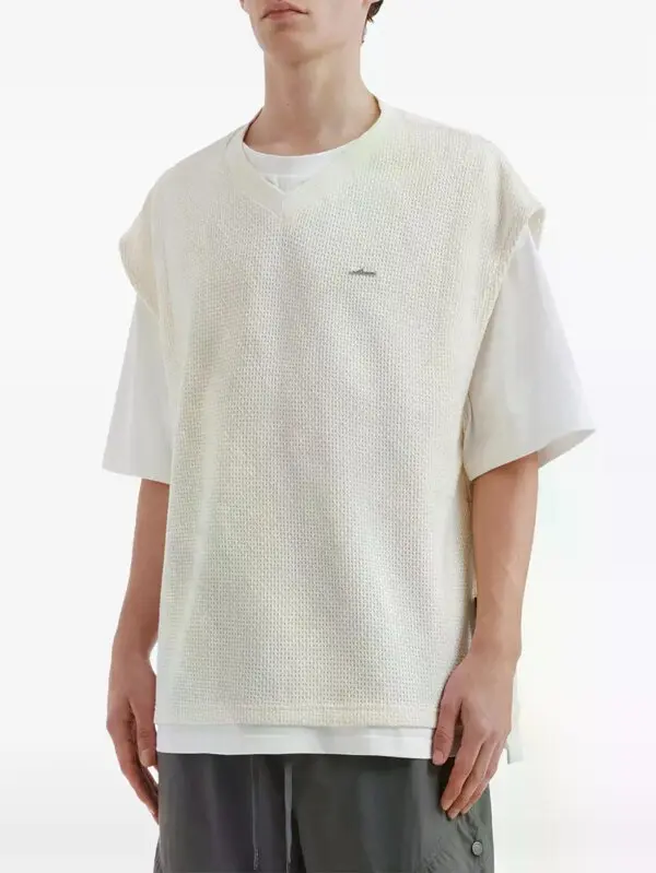 MUSIUM DIV. V-neck Waffle Vest