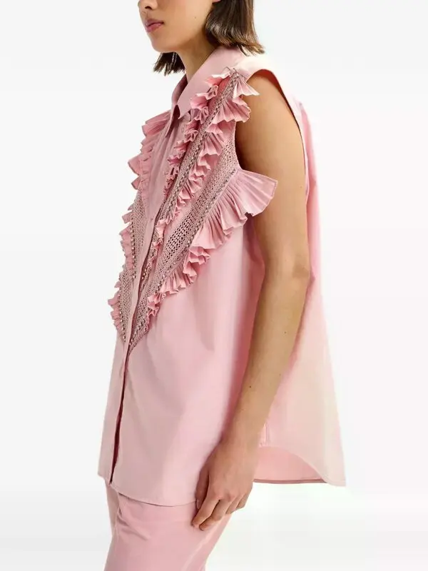 Essentiel Antwerp Jeandarlene Ruffled Shirt - Pink