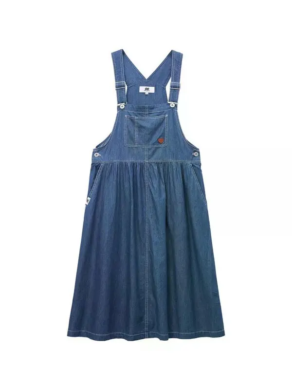 CHOCOOLATE Overall Dress - Blue