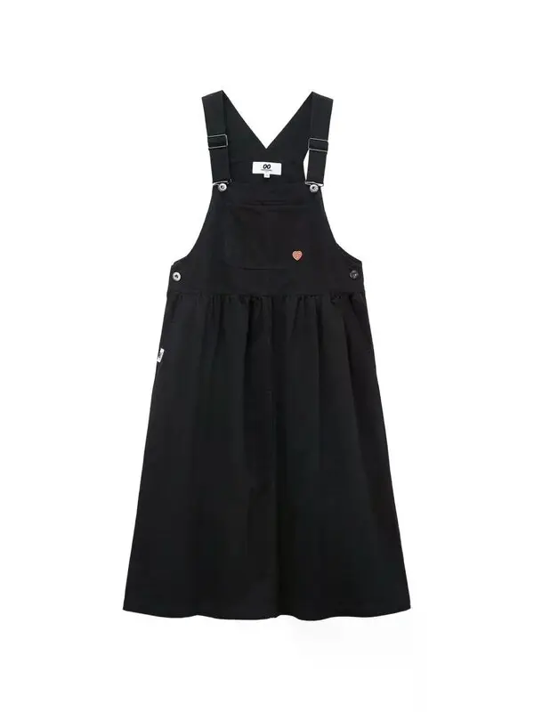 CHOCOOLATE Heart-appliqué Dress - Black