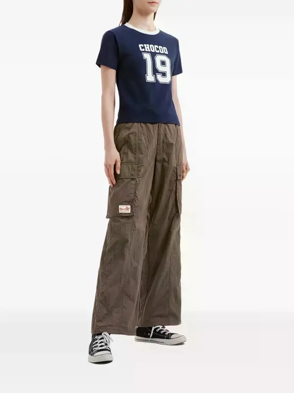 CHOCOOLATE Elasticated Cargo Trousers - Brown