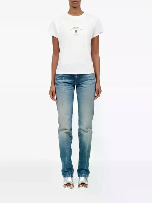 MAISON MARGIELA Signature Cotton Jersey T-shirt - White