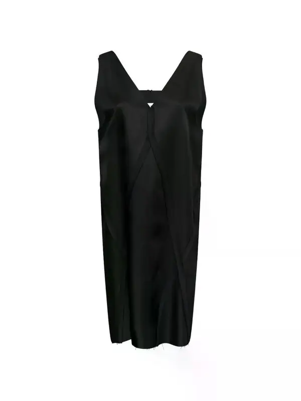 MAISON MARGIELA Sleeveless V-neck Midi Dress - Black