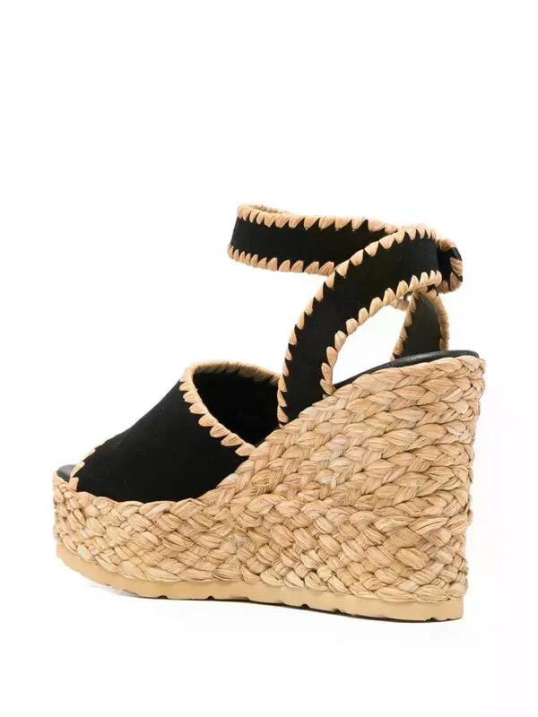 PALOMA BARCELO Buckle Platform Heeled Espadrilles