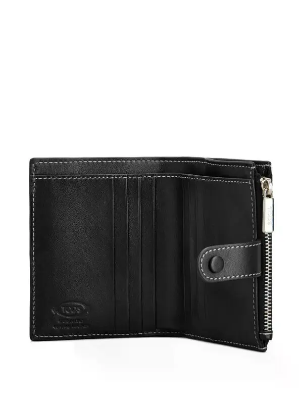 TOD'S Logo-patch Wallet - Black