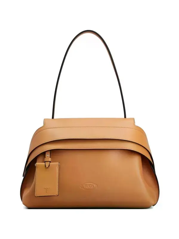 TOD'S Wave Layered Shoulder Bag - Brown