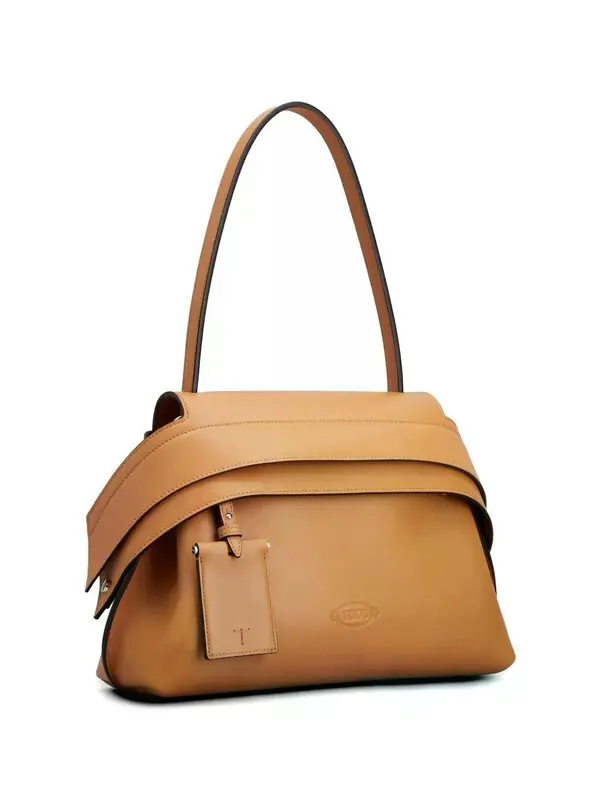 TOD'S Wave Layered Shoulder Bag - Brown