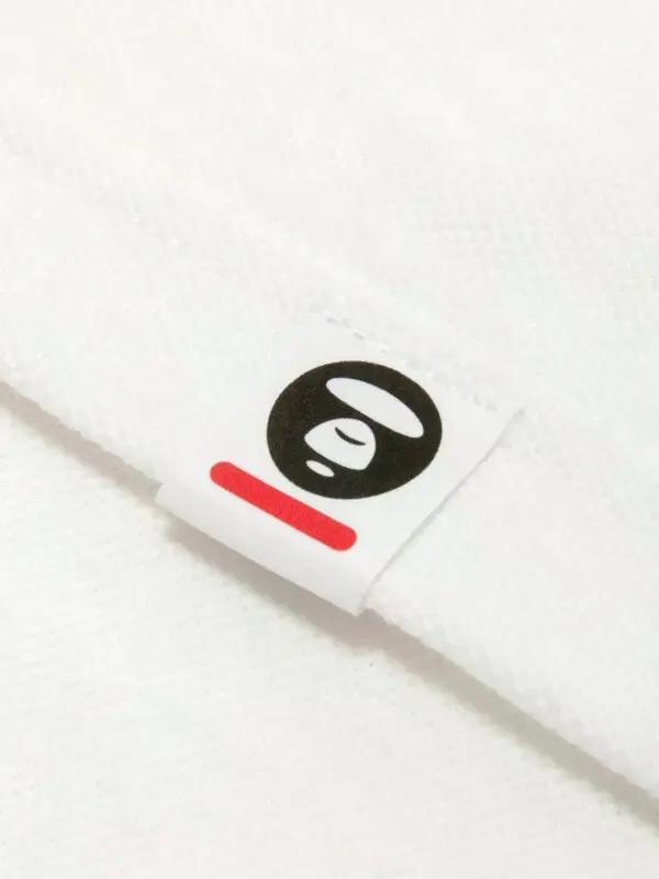 AAPE BY *A BATHING APE Logo Short-sleeve Polo Shirt - White